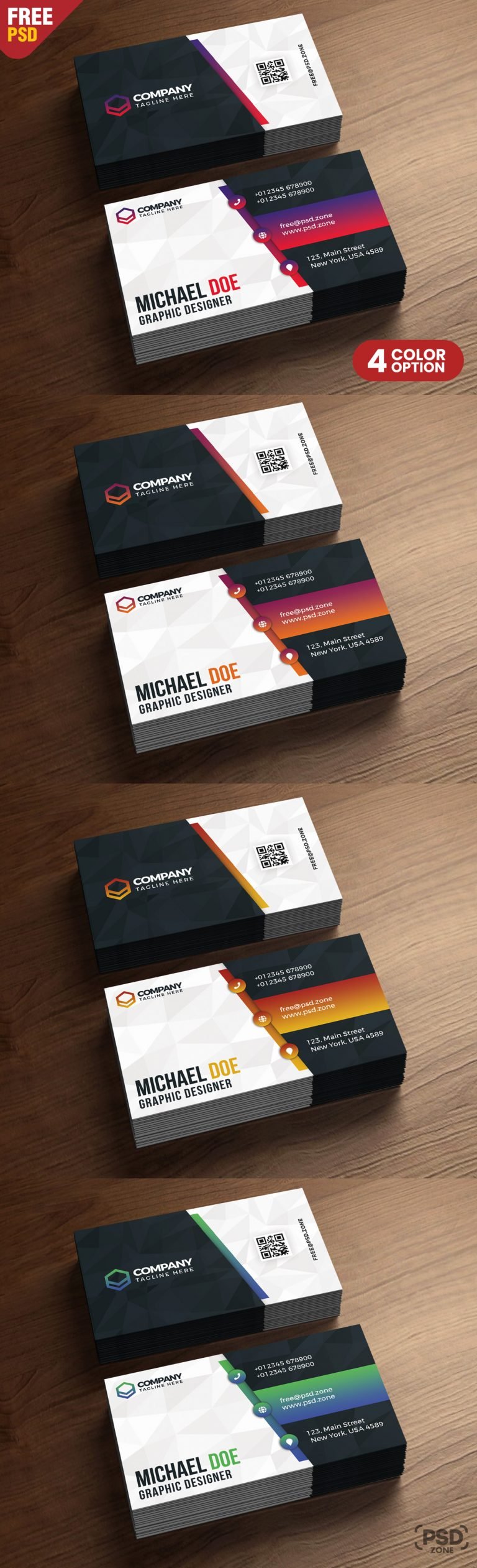 Business Card Design Templates PSD – PSD Zone