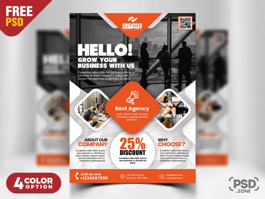 Creative Business Flyer Design PSD – PSD Zone