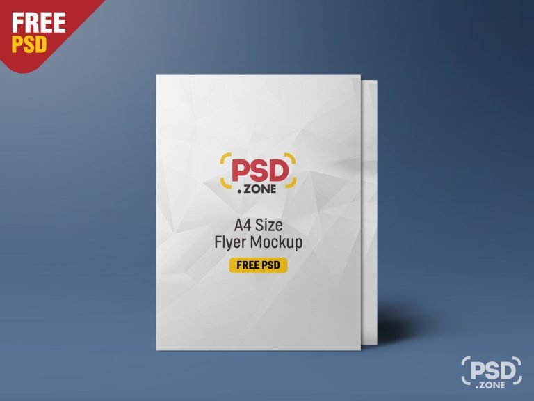 Standing A4 Size Flyer Mockup PSD – PSD Zone