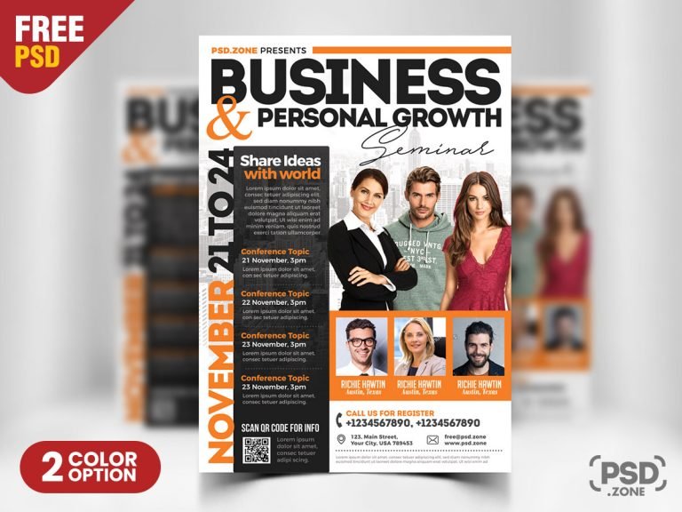 Business Seminar AD Flyer PSD – PSD Zone