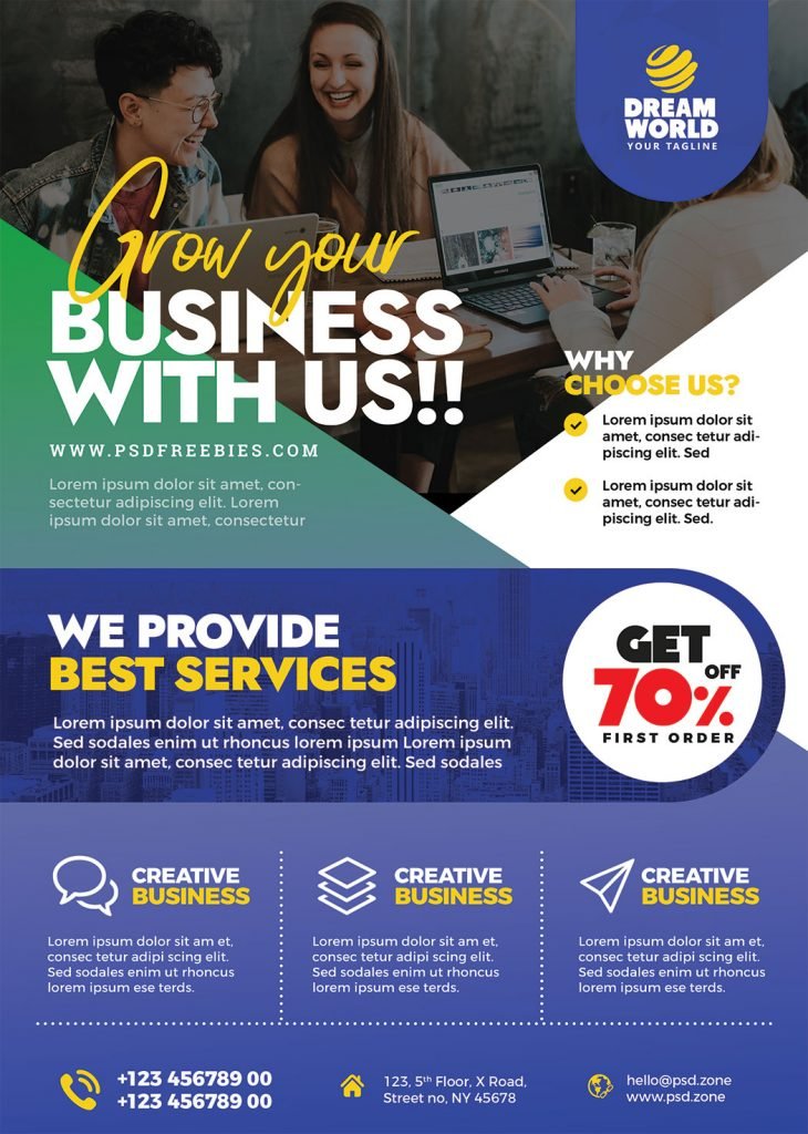 Business Promotion Flyer PSD Design PSD Zone Business Promotion Flyer PSD Design PSD Zone