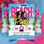 Beach Pool Event Party Flyer PSD - PSD Zone