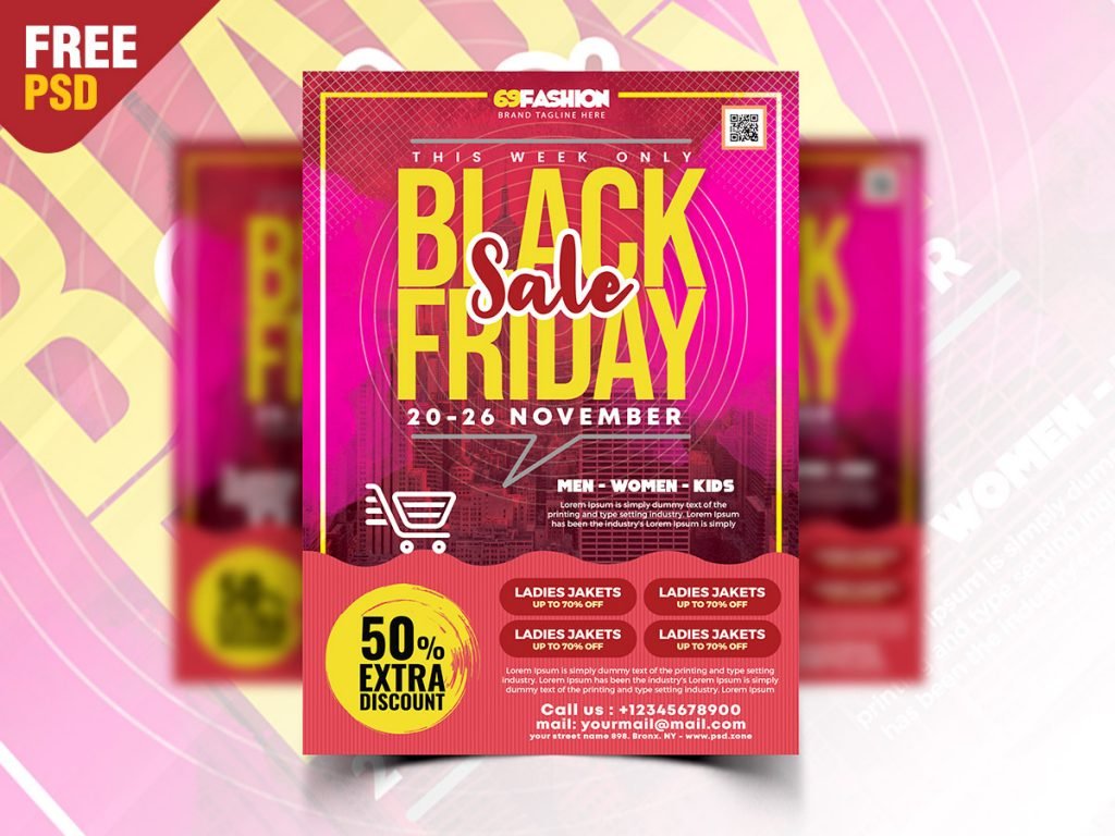 Black Friday Special Sale Flyer PSD – PSD Zone