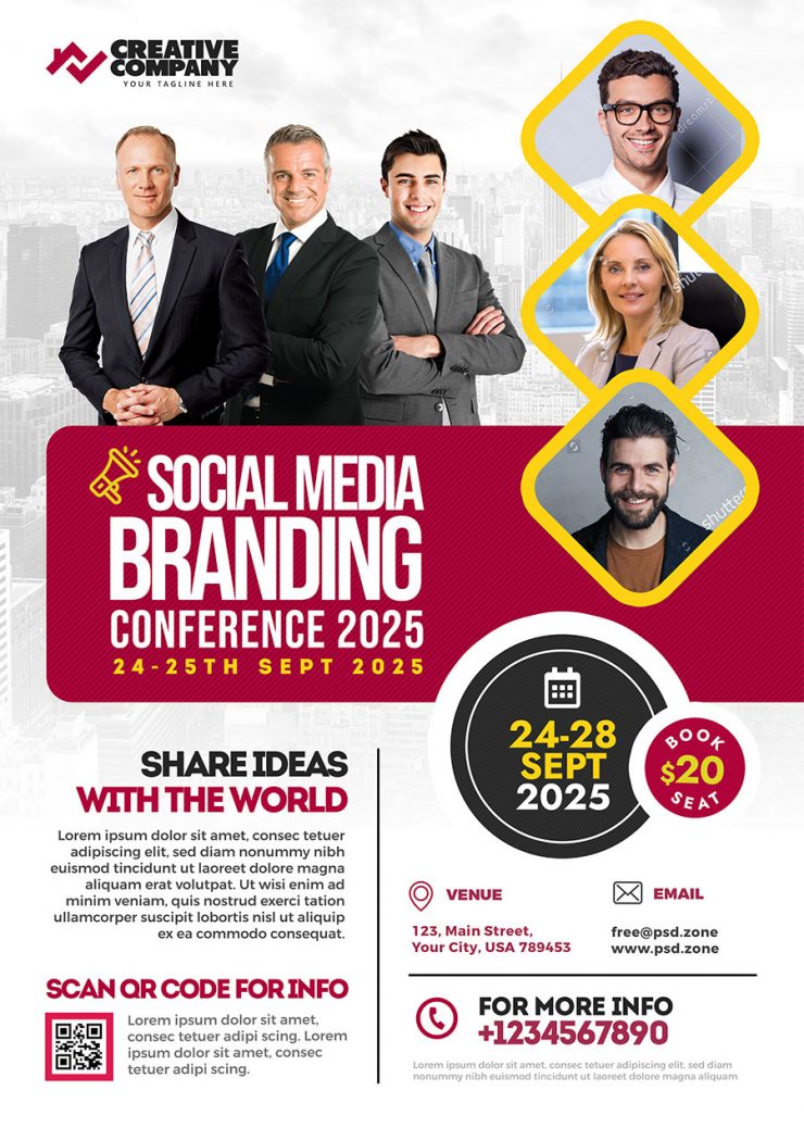 Business Conference and Workshop Flyer Promo PSD - PSD Zone Business Conference and Workshop Flyer Promo PSD - PSD Zone