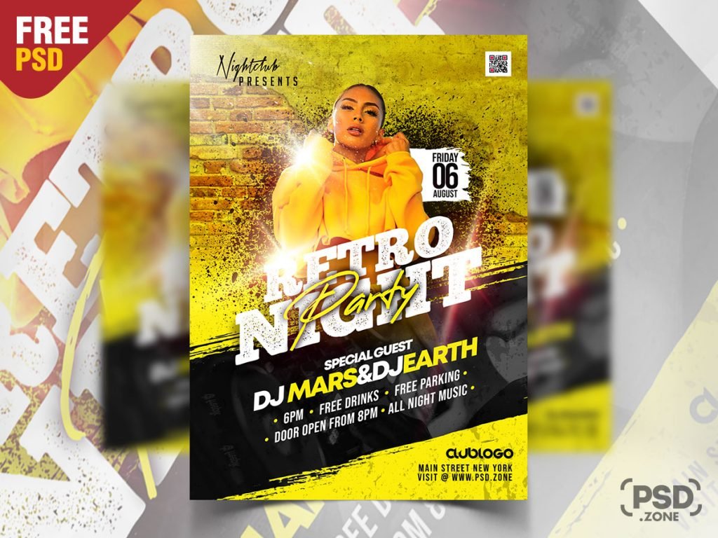 Night Club Party Flyer Design PSD – PSD Zone