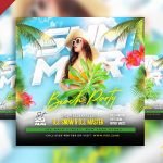 Summer beach party event social media post PSD – PSD Zone